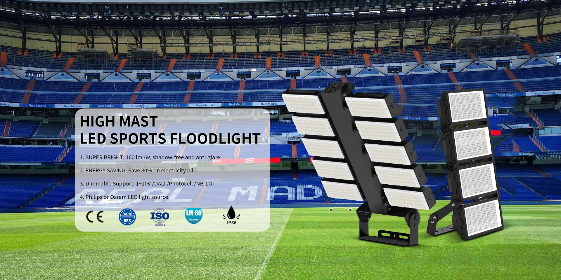 Guohui Lighting, Solar led street light, Led Flood lights, Led stadium ...