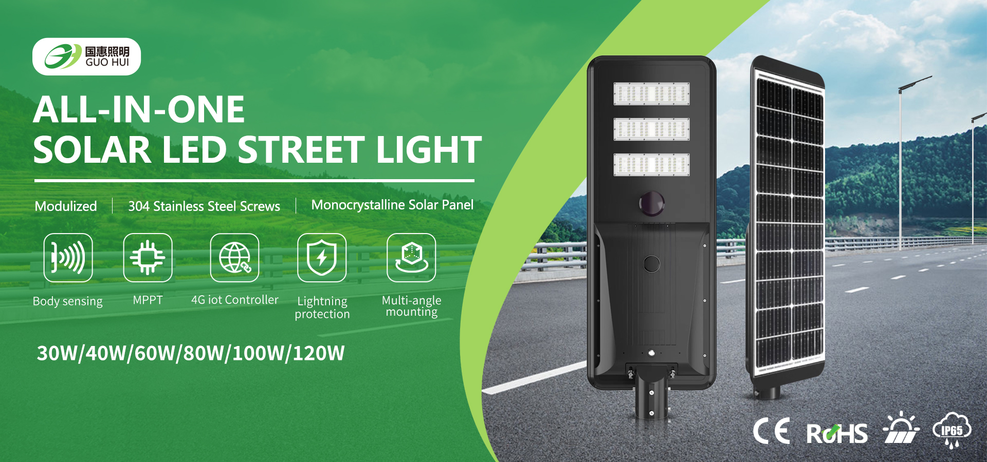Guohui Lighting, Solar led street light, Led Flood lights, Led stadium ...
